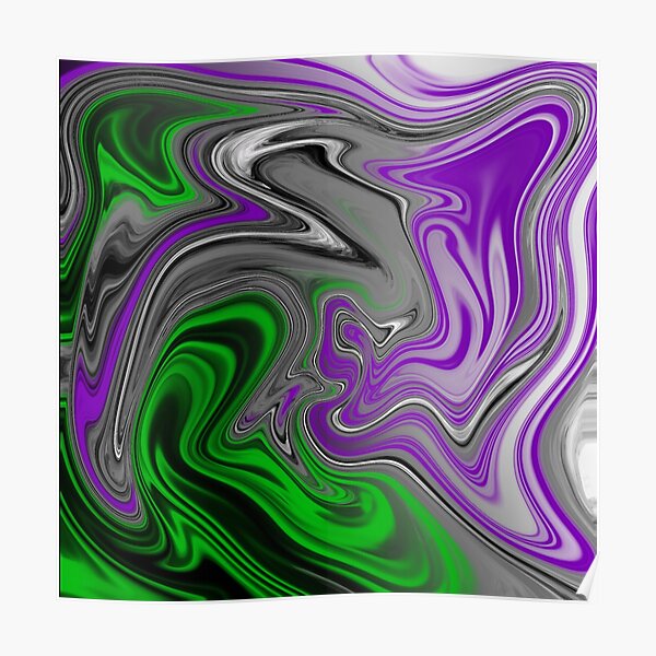 "AroAce Abstract Pride Flag" Poster for Sale by Zeons-Art | Redbubble
