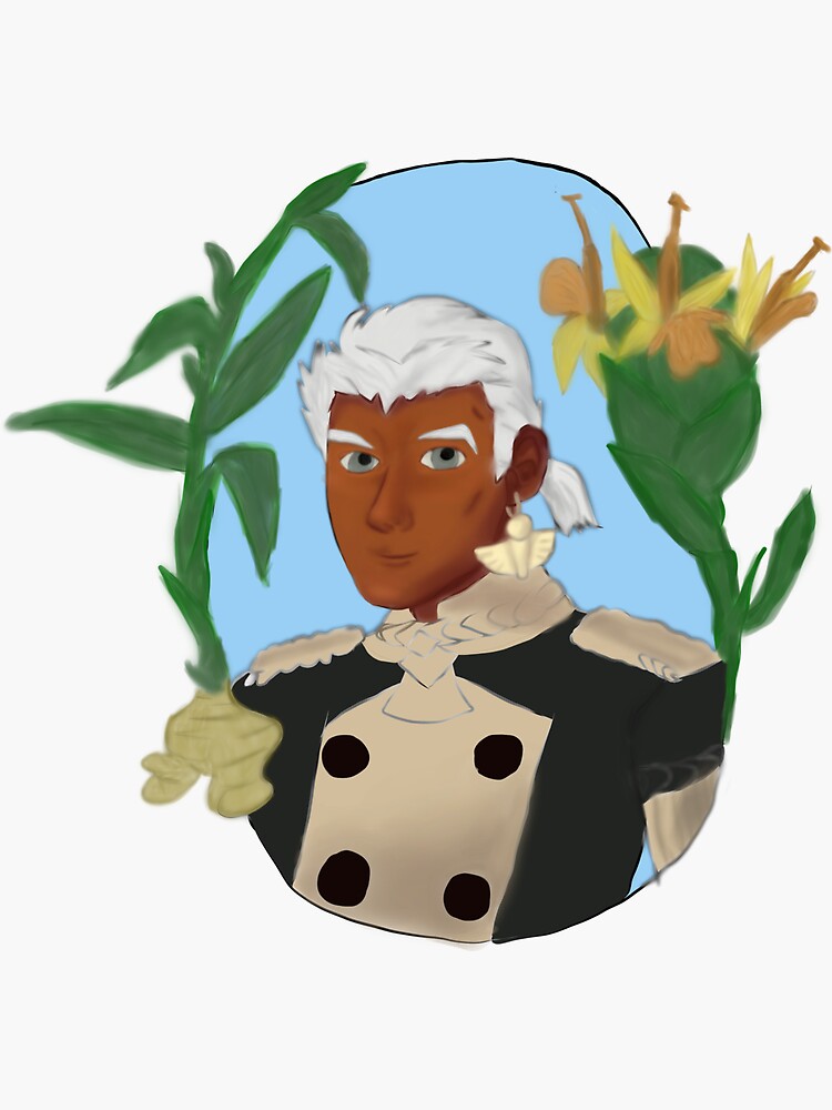"Dedue Tea Portrait" Sticker by becfromthedead | Redbubble