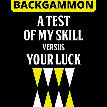 "Backgammon Player Board Game Funny Sayings Gift" Sticker for Sale by ...