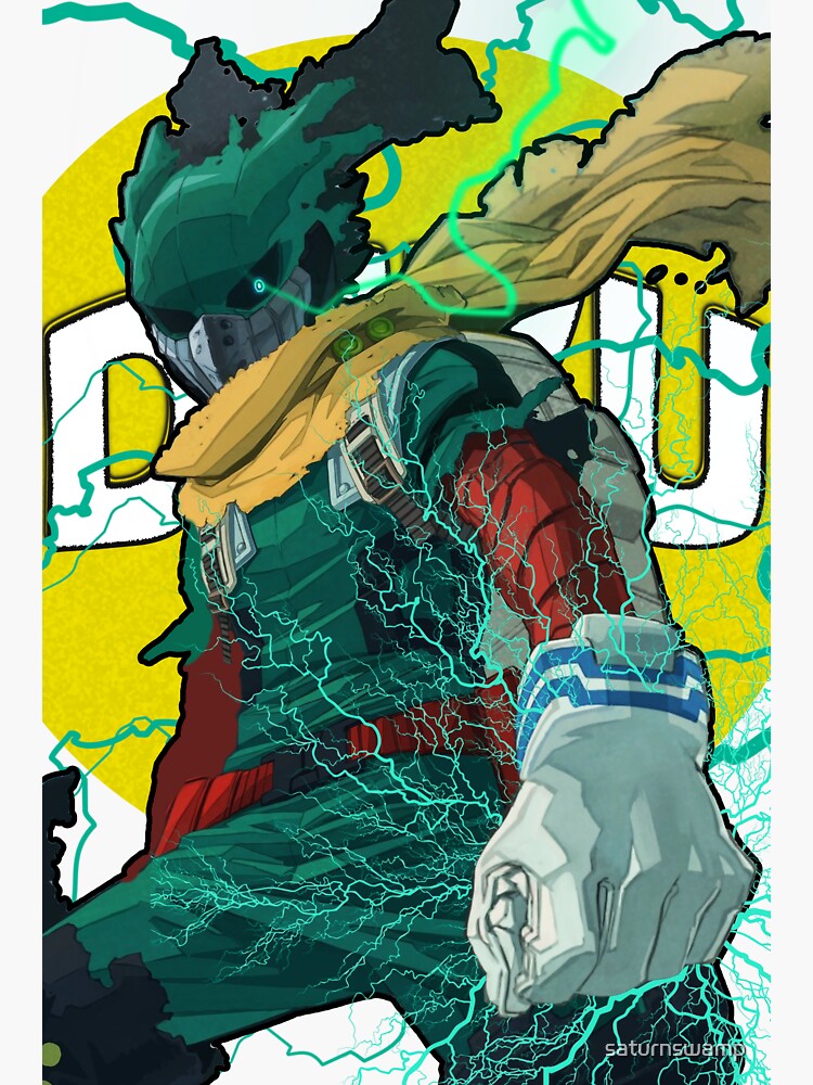 "Deku Angry" Sticker by saturnswamp | Redbubble