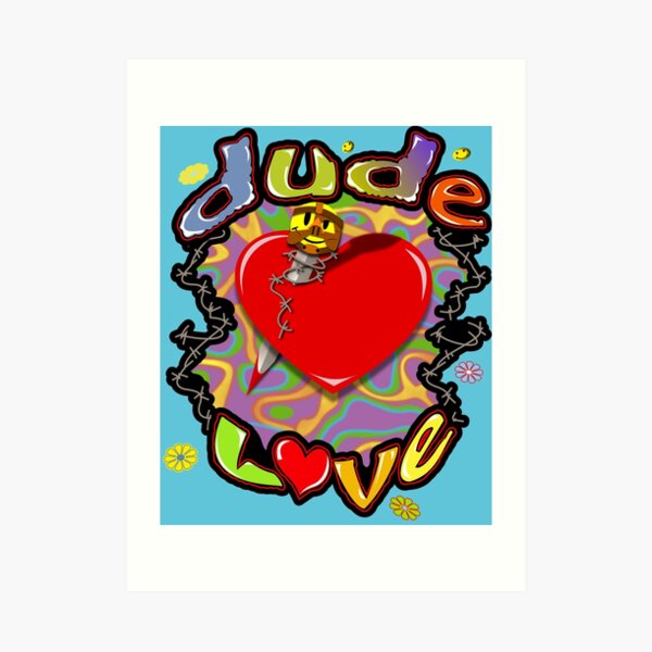 "Dude Love Wrestling" Art Print for Sale by Waygood83 | Redbubble