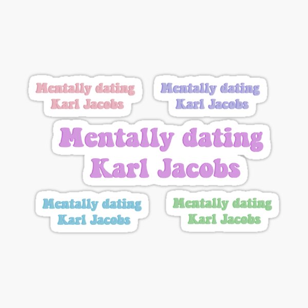 "Mentally dating Karl Jacobs pack" Sticker for Sale by irrelevantaira1 ...
