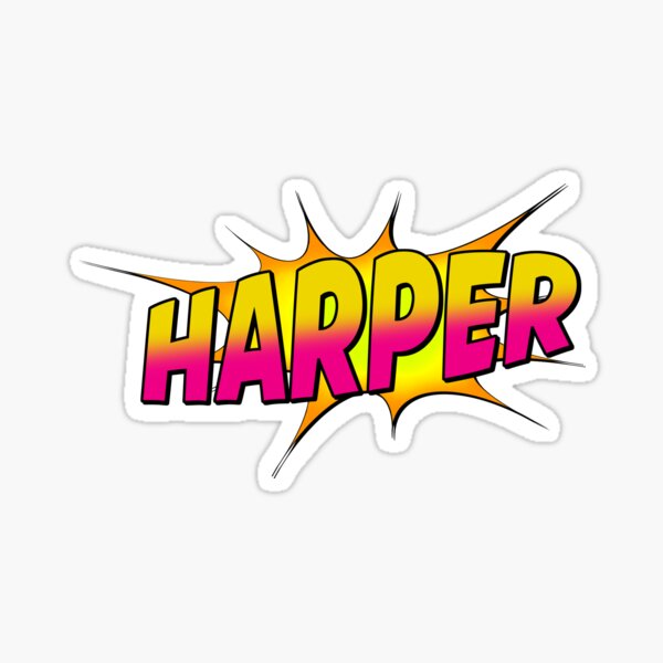 "Harper" Sticker for Sale by rogue-design | Redbubble