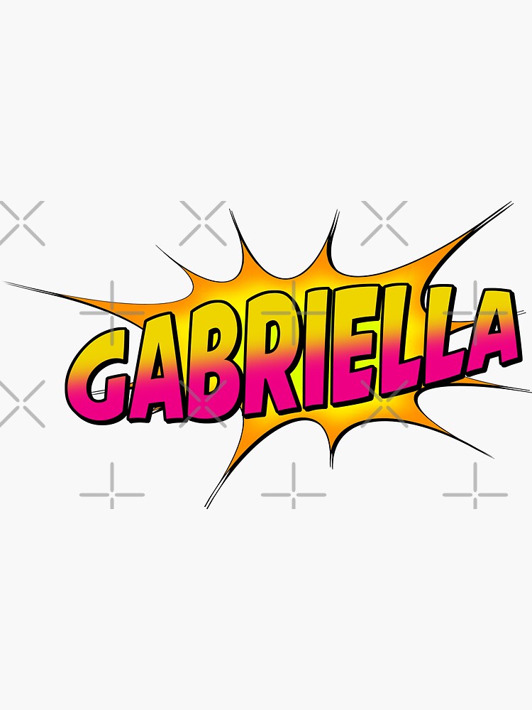 "Gabriella" Sticker by rogue-design | Redbubble