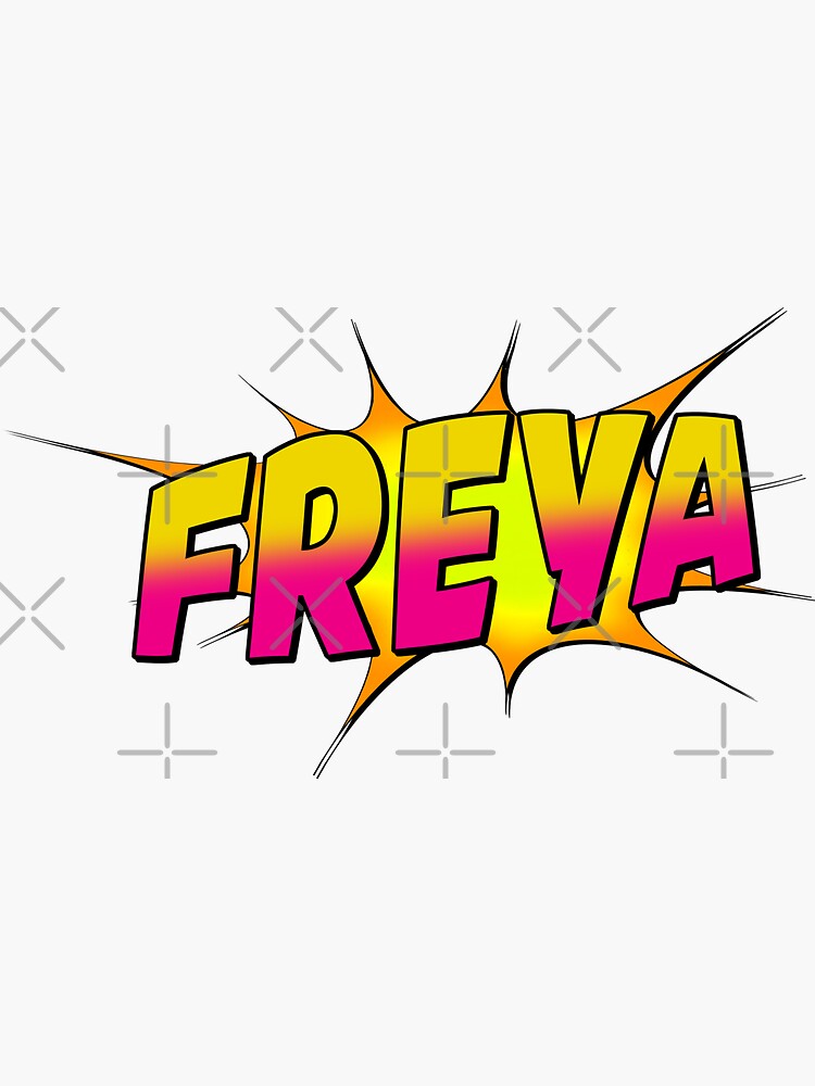 "Freya" Sticker for Sale by rogue-design | Redbubble