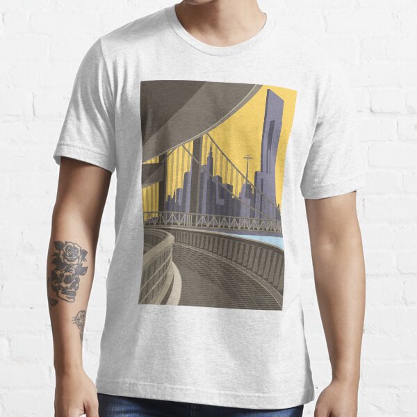 "Retro Building " T-shirt for Sale by saadbinyousaf | Redbubble ...