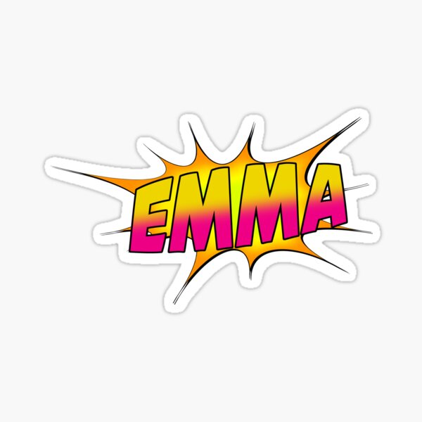 "Emma" Sticker for Sale by rogue-design | Redbubble