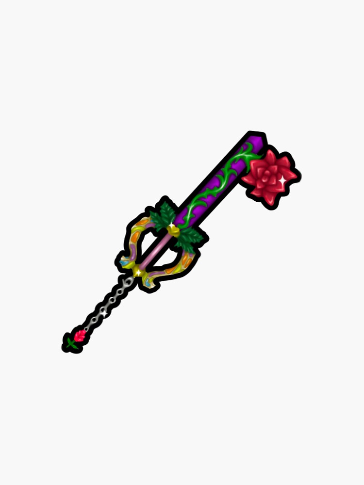 "KH | Divine Rose Keyblade" Sticker for Sale by DigiDemii | Redbubble