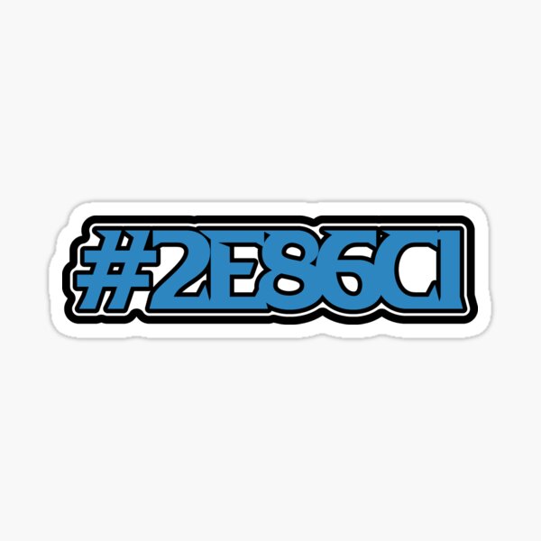 "Hexadecimal color code # 2E86C1" Sticker for Sale by 2Girls1Shirt ...