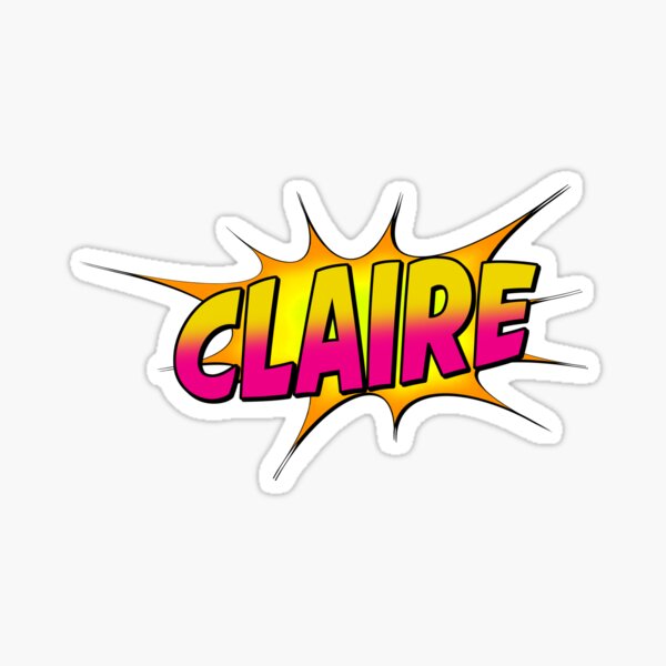 "Claire" Sticker by rogue-design | Redbubble
