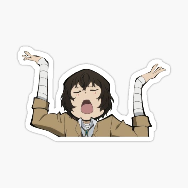 "bungou stray dogs dazai" Sticker for Sale by snazzymina | Redbubble