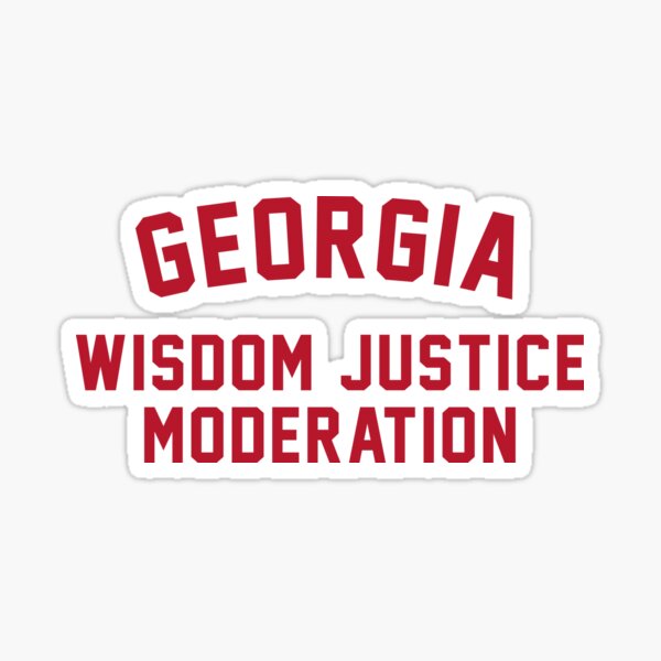 "The Georgia Motto (State Motto of Georgia)" Sticker by franklinprintco ...