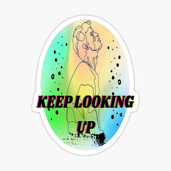 "Keep Looking Up, Abstract Linear Design, nr 3, Trippy Psychedelic Arte ...