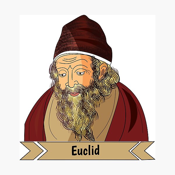 "Greek mathematician euclid portrait | euclid portrait t-shirt ...