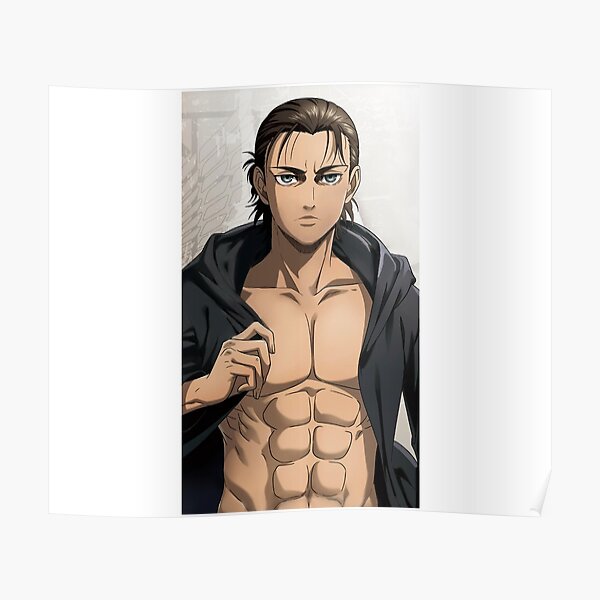 "Eren Jaeger muscle" Poster for Sale by xxsoraXIII | Redbubble