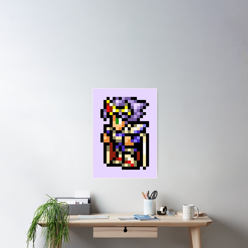 "Final Fantasy IV - Cecil Sprite" Poster for Sale by SpriteZone | Redbubble