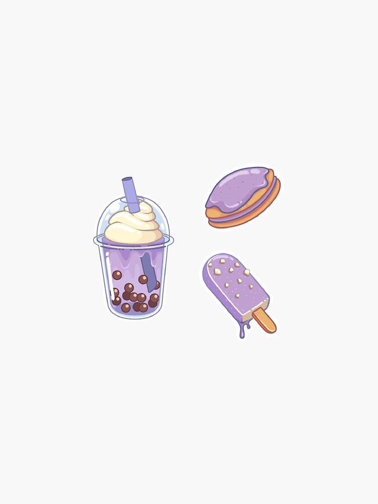 "Purple Boba Pack" Sticker by sumejjap | Redbubble