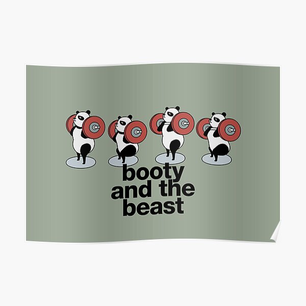 "olympic lifting panda bear with barbell doing squats and crossfit ...