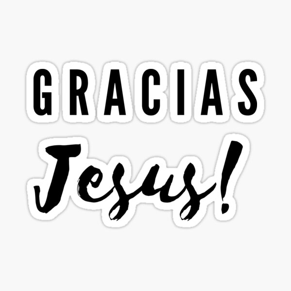 "thank you Jesus" Sticker for Sale by thekla21 | Redbubble