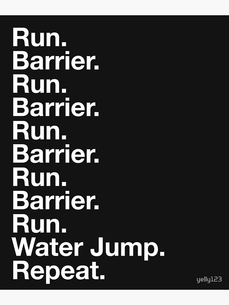 "Steeplechase Track and Field Running Run Barrier" Poster for Sale by ...