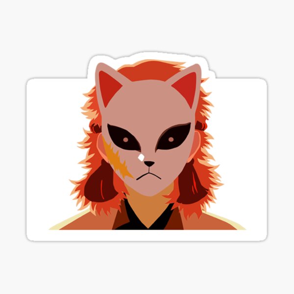 "Sabito Mask Design" Sticker by SadakoooXD | Redbubble