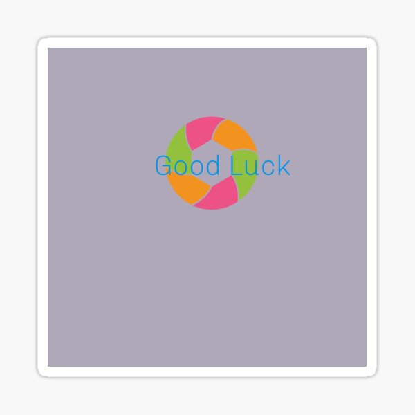 "Good Luck Logo Design " Sticker for Sale by NAVEED7512 | Redbubble