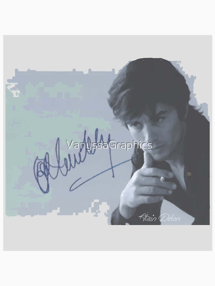 "Alain Delon, With His Signature (By ACCI)" T-shirt for Sale by ...