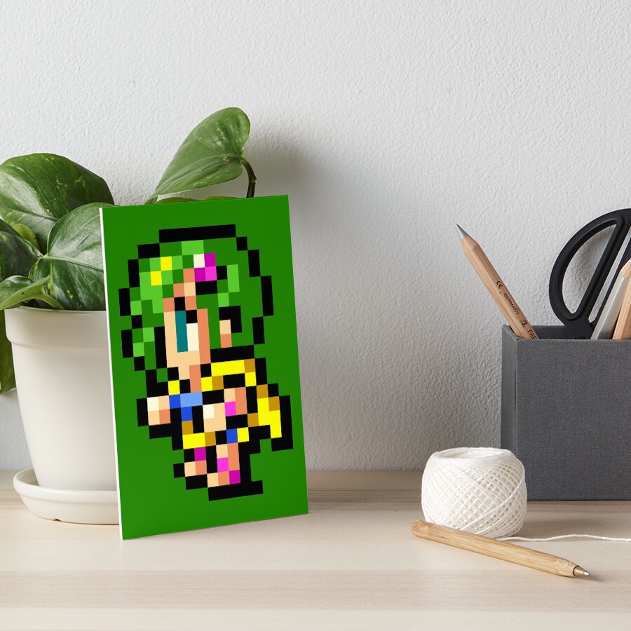 "Final Fantasy IV - Rydia Sprite" Art Board Print for Sale by ...