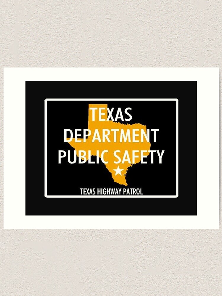 "Texas Highway Patrol Car Door Logo" Art Print for Sale by ...