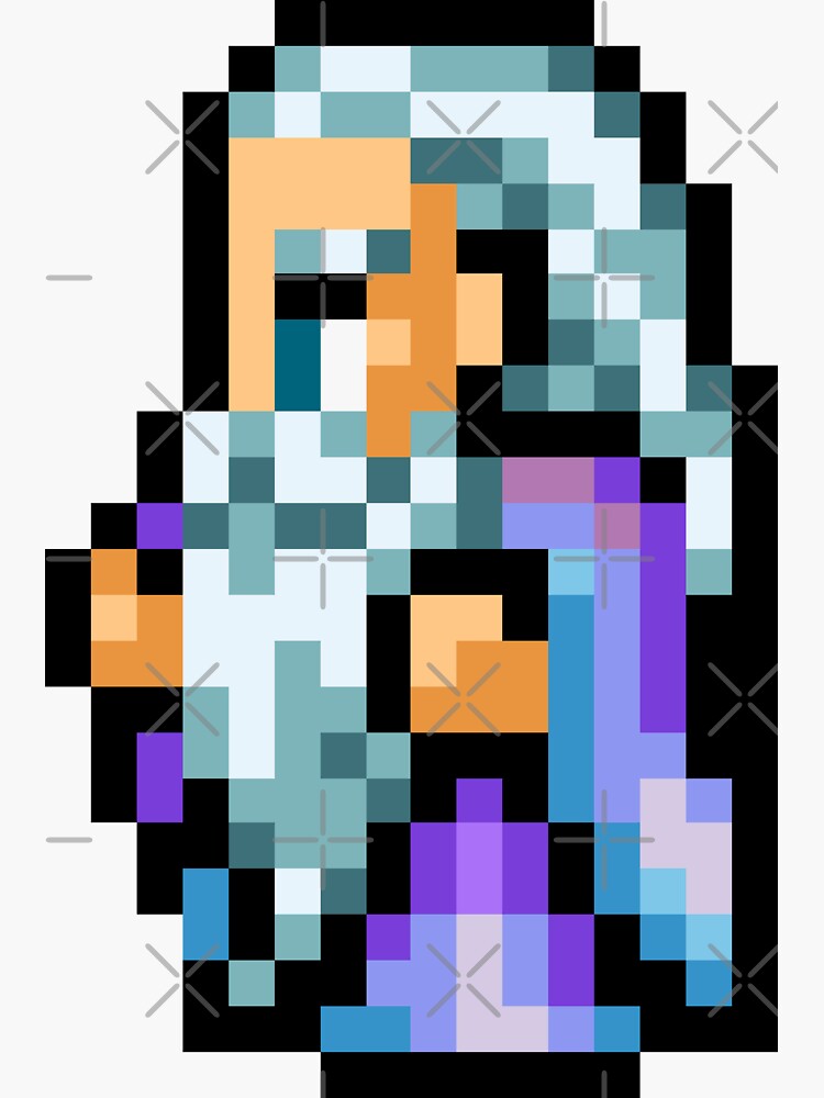 "Final Fantasy IV - Fusoya Sprite" Sticker for Sale by SpriteZone ...