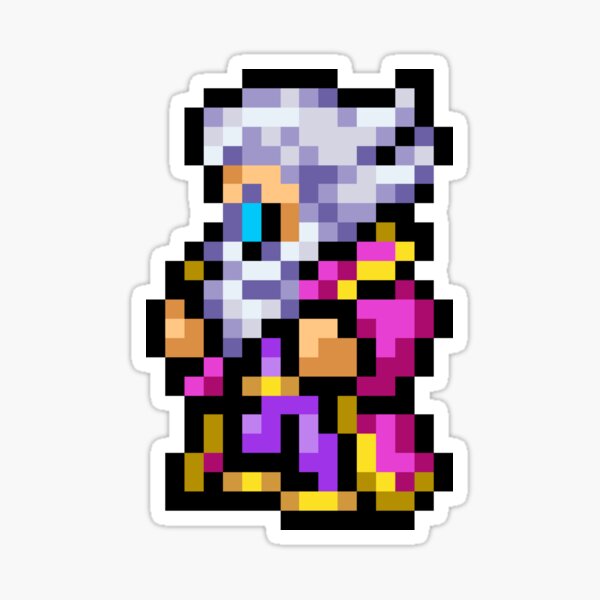 "Final Fantasy IV - Tellah Sprite" Sticker by SpriteZone | Redbubble