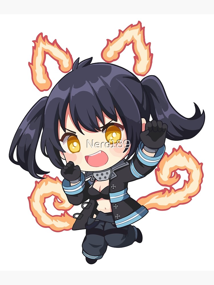 "Tamaki Kotatsu Chibi Fire Force" Art Print by Nerd189 | Redbubble