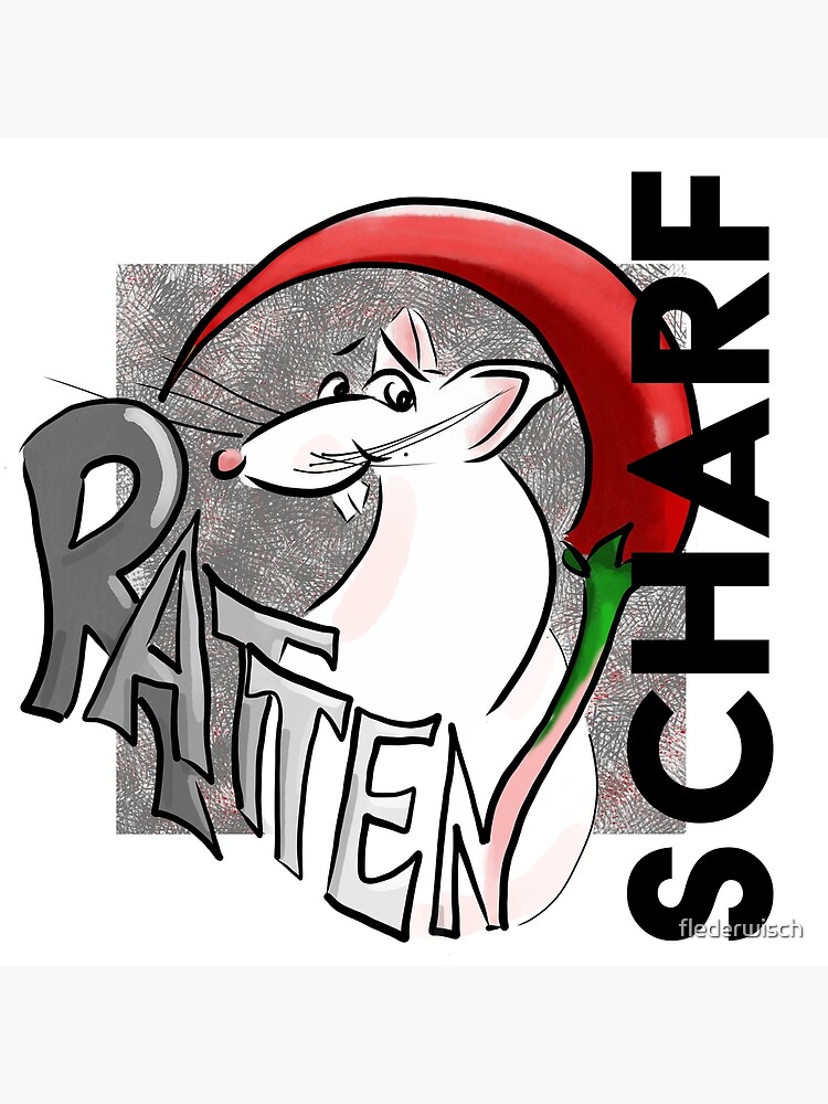 "Sharp as a rat" Poster by flederwisch | Redbubble