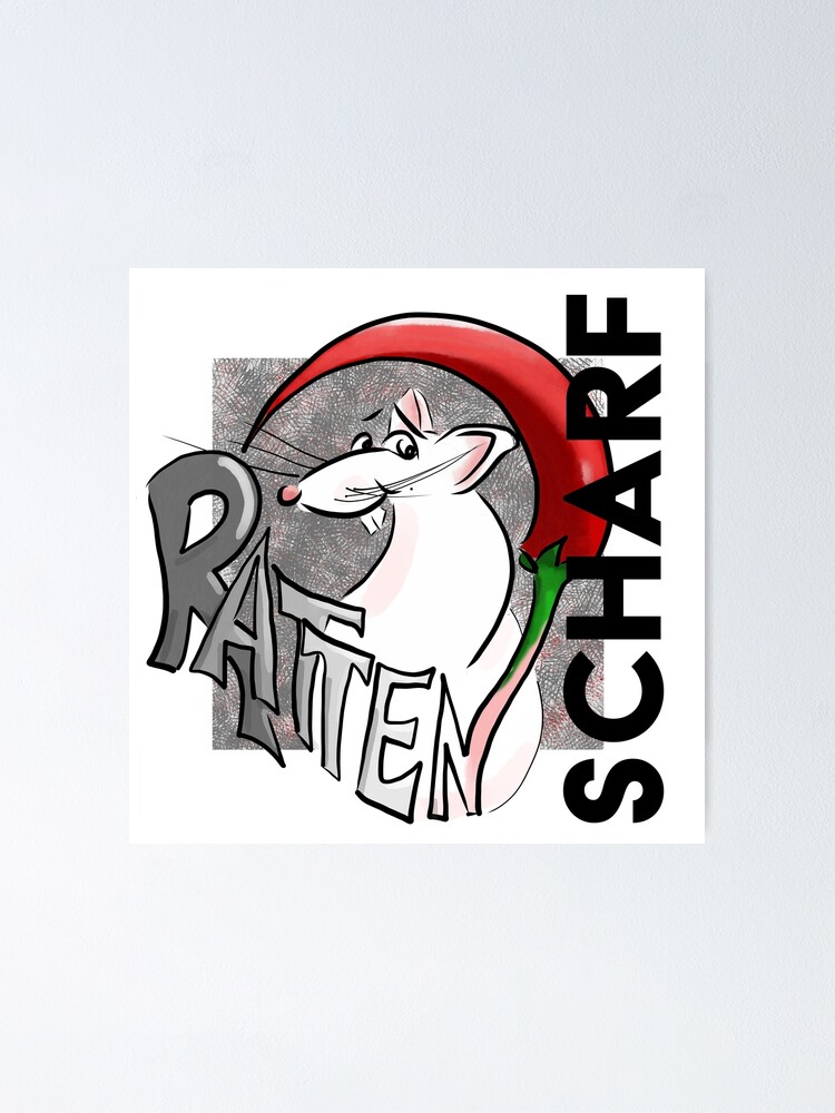 "Sharp as a rat" Poster by flederwisch | Redbubble