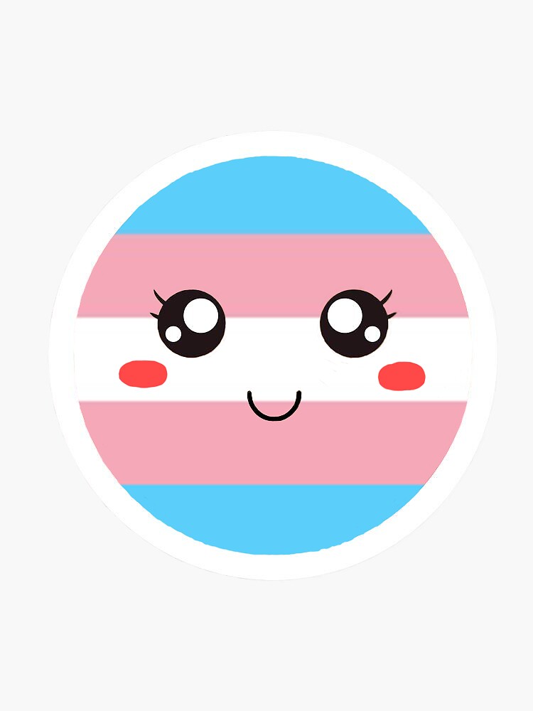 "cute trans pride flag planet" Sticker by libby-dee | Redbubble