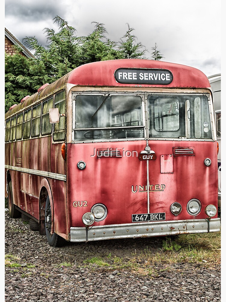 Impression artistique « The old red bus », par Sussexjude | Redbubble