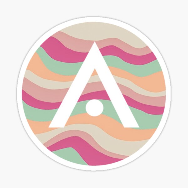 "Striped pastel Aveda Logo" Sticker for Sale by Dalaura | Redbubble