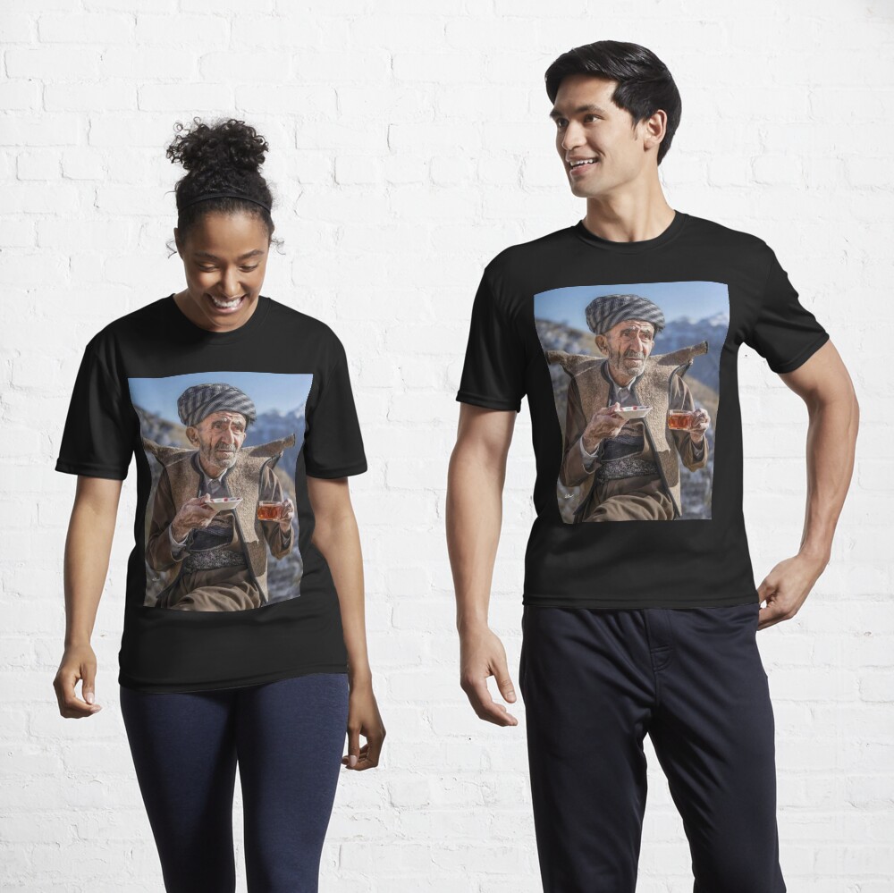 "Old Kurdish Man and a Cup of Tea" Sticker for Sale by 2LAWEN | Redbubble