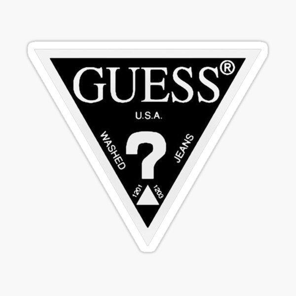 Guess Logo Stickers | Redbubble