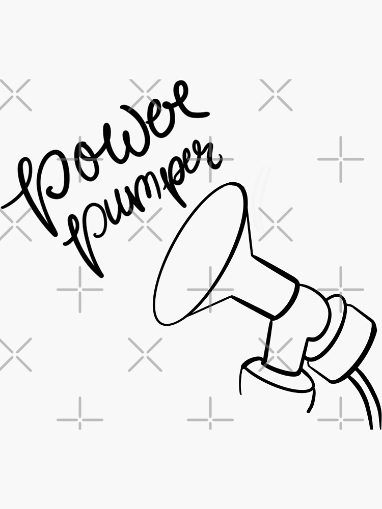 "Power Pumper" Sticker for Sale by cweakly | Redbubble