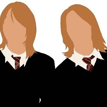 "Weasley Twins" Sticker for Sale by paperthinclouds | Redbubble