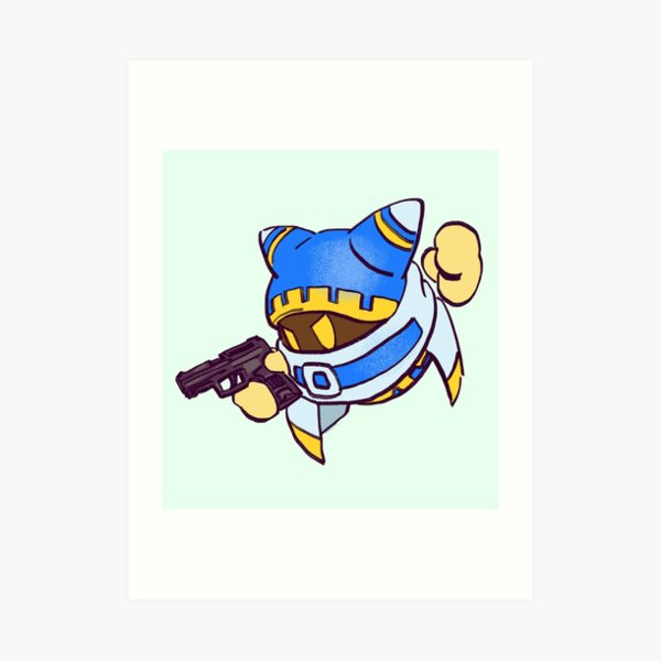 "I draw that picture of angry magolor with gun / kirby meme" Art Print ...