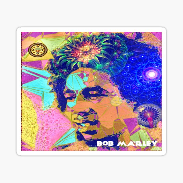 "Psy Marley" Sticker by Kappi | Redbubble