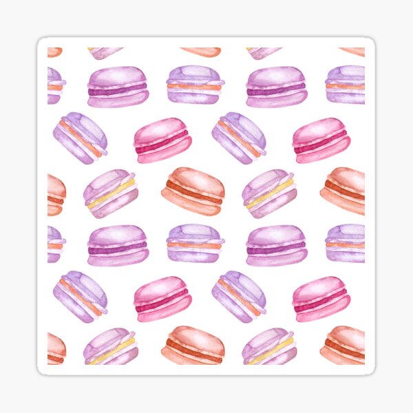 "Rainbow Macarons" Sticker for Sale by hashnan21 | Redbubble