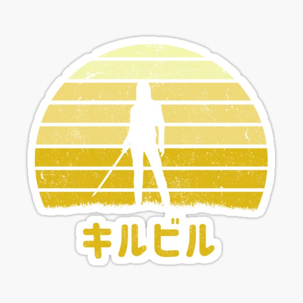 "Vaporwave kill bill " Sticker by Teetrands | Redbubble