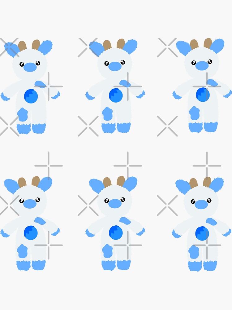 "BLUEBERRY COW STICKER PACK " Sticker for Sale by ElleMDesigns | Redbubble