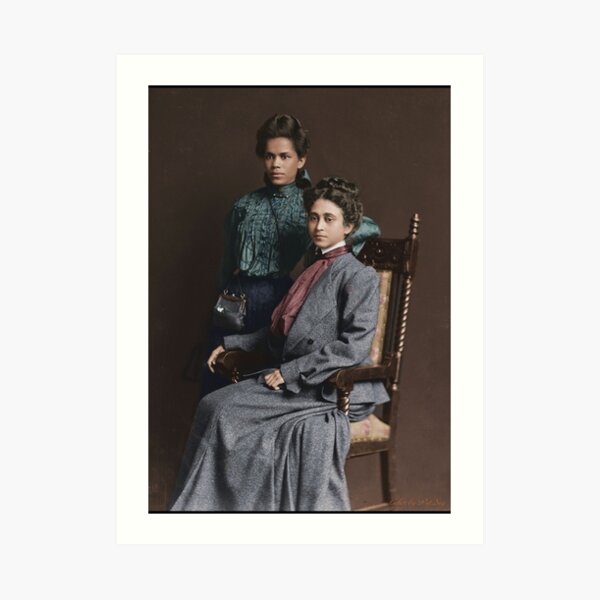 "Mrs. E.W. Lampton and daughter (?) 1901" Art Print for Sale by PatSeg ...