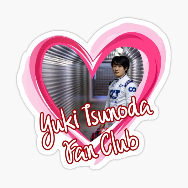 "Yuki Tsunoda Fan Club" Sticker by YLOH02 | Redbubble