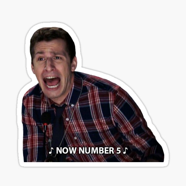 "now number 5" Sticker for Sale by eilosu | Redbubble