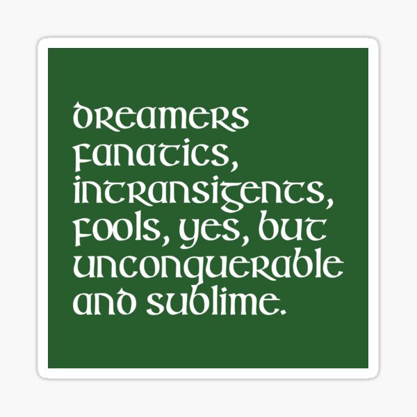 "unconquerable and sublime - liam mellows" Sticker for Sale by shaun ...